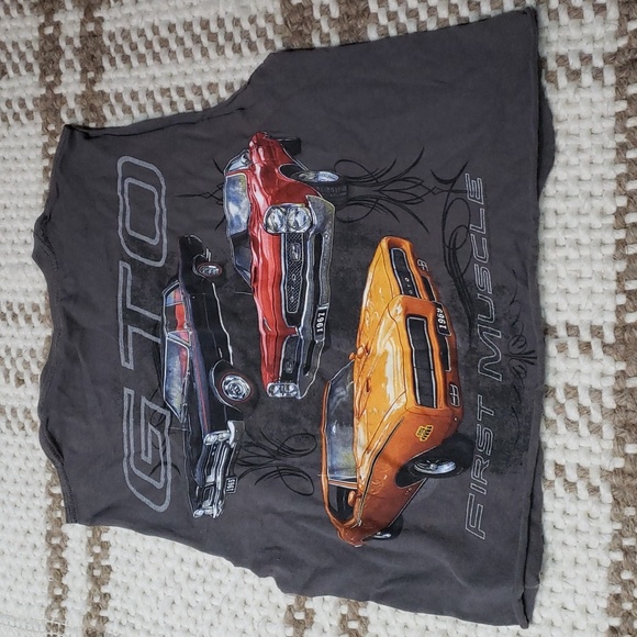 Gildan | Tops | Vintage Gto Muscle Car Cut Off Crop Muscle Tank Size ...